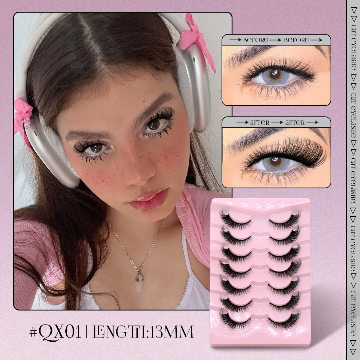 Fake Eyelashes Before And After