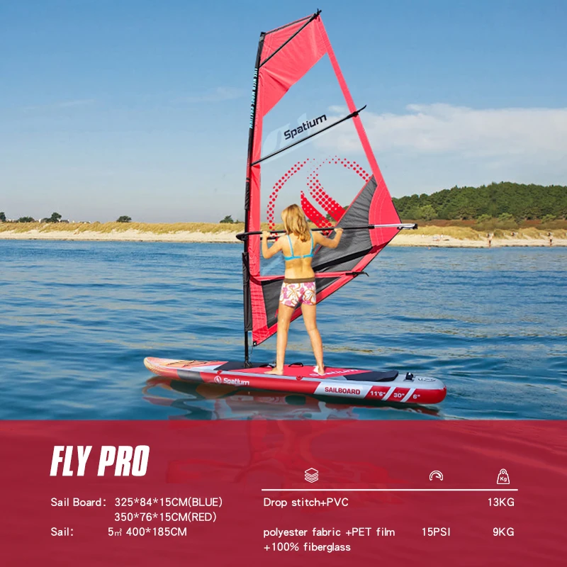 Spatium-Inflatable-SUP-Sailing-Surfboard-Handheld-Sailboard-Set-Kite ...
