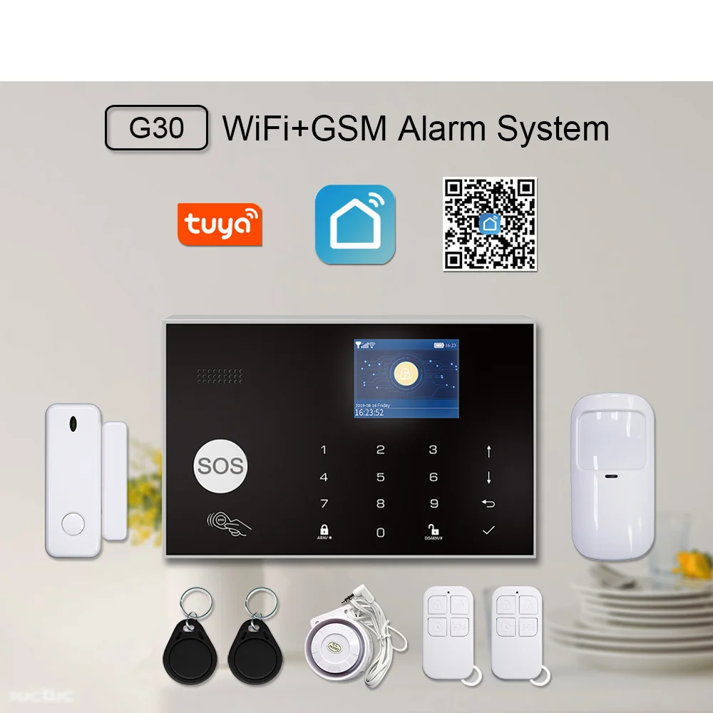 Tuya sistema de alarma de seguridad para el hogar, Kit de alarma ...