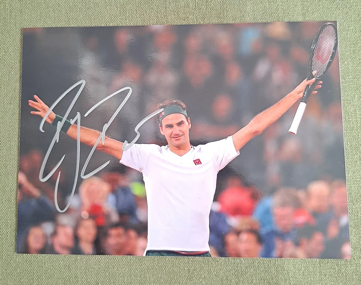hand signed Roger Federer autographed original photo 5*7 autographs in ...