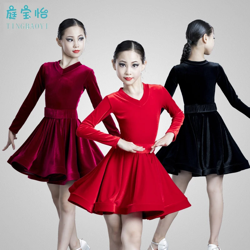 Children-s-Latin-Dance-Competition-Standard-Costume-Girls-Dance ...