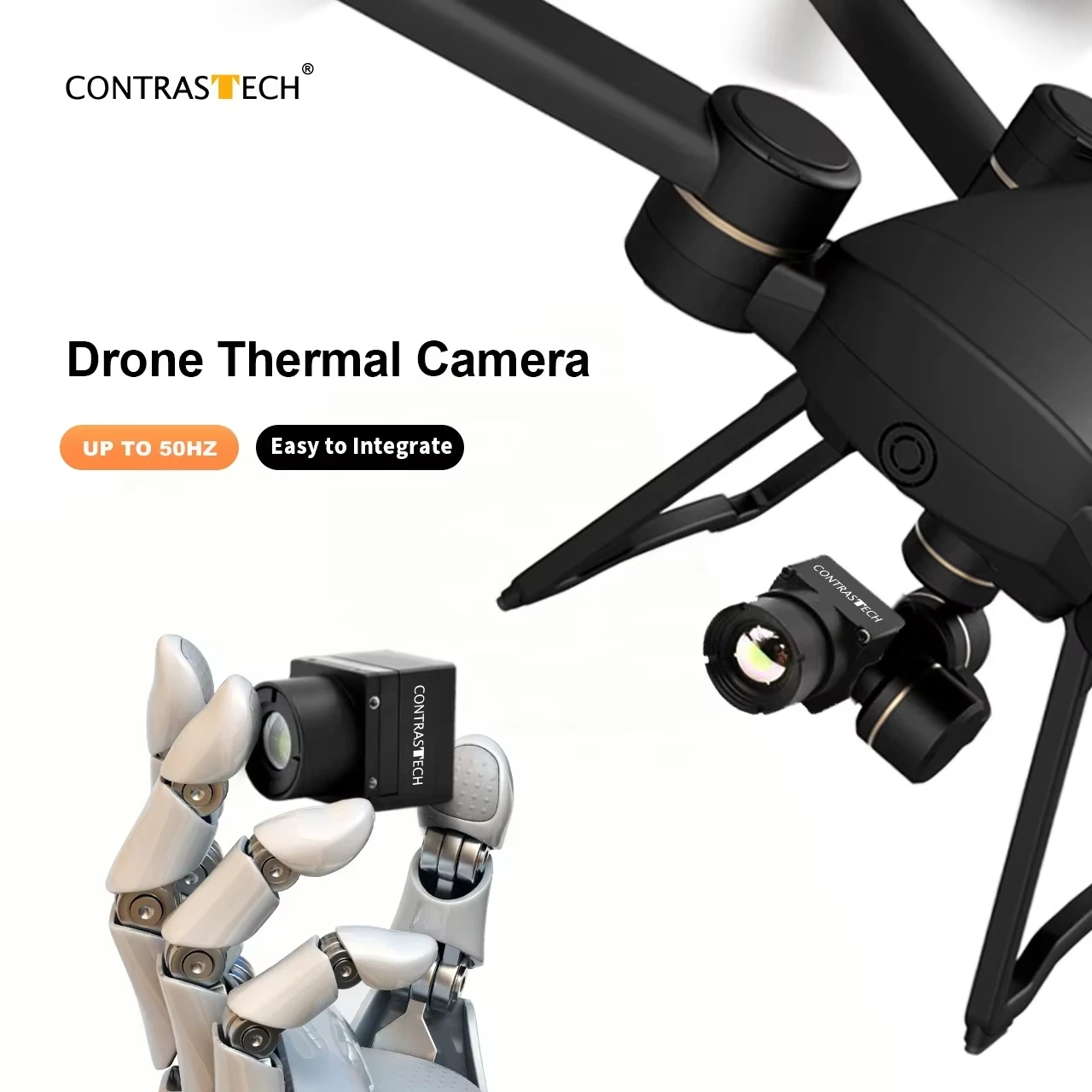 640x512 Shutterless LWIR Radiometric Thermal Imaging Camera 25Hz ...