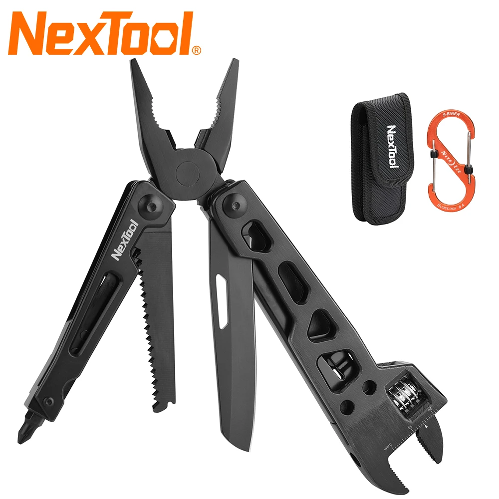 NexTool EDC Knife Woodworking Tools 9 IN 1 Multitool Wrench Plier Multi ...
