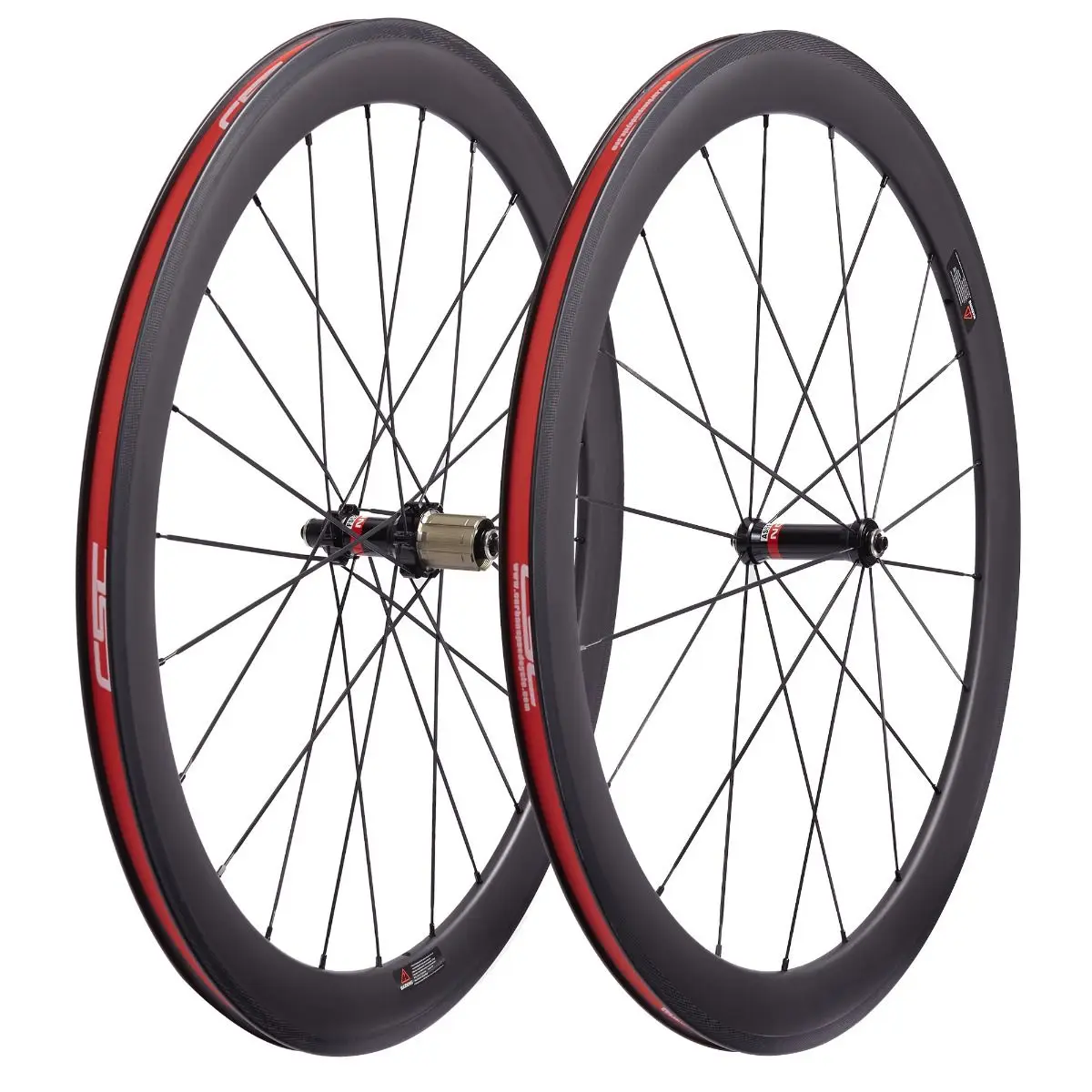 CSC-50mm-Clincher-Tubeless-Carbon-Bike-Wheels-25mm-Width-Straight-Pull ...