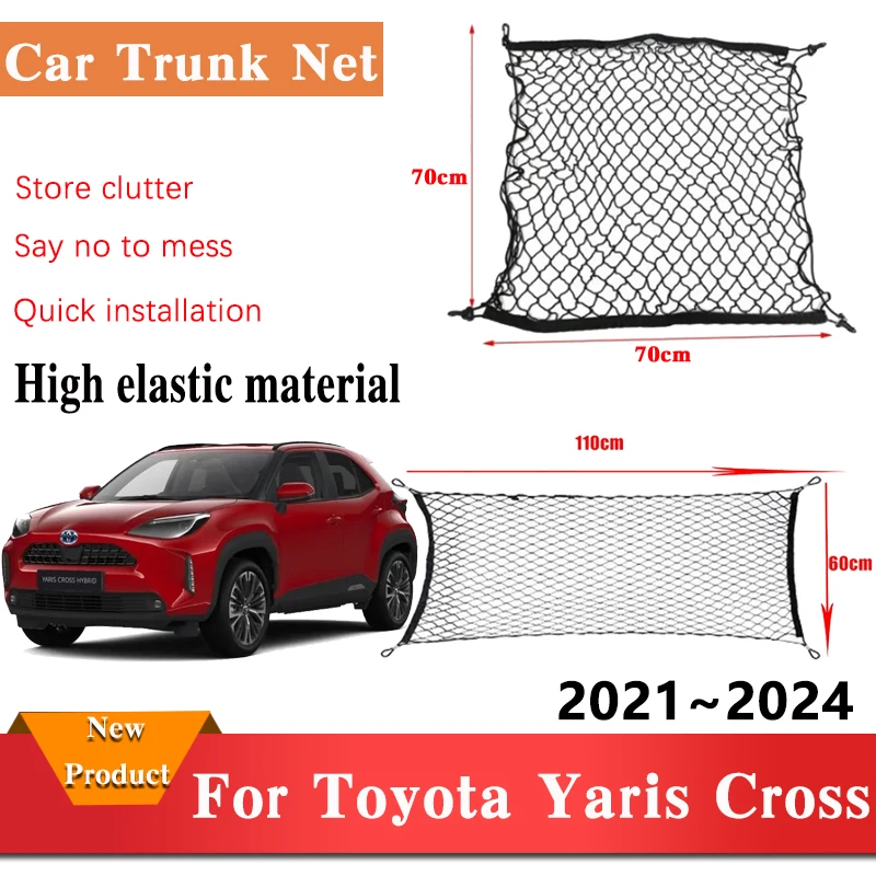 Car Trunk Net For Toyota Yaris Cross XP210 2021~2024 2023 Back Rear ...