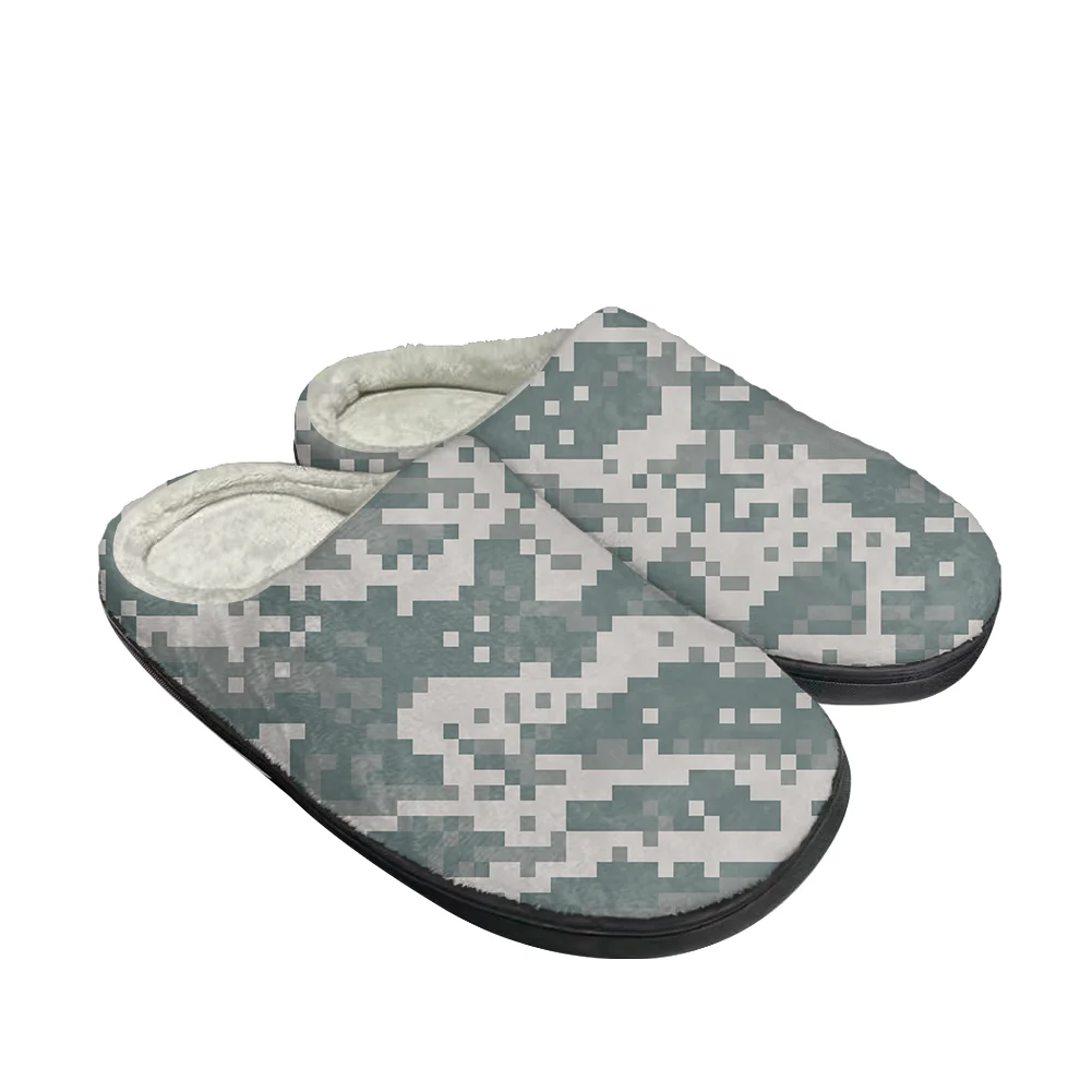 Navy Camo Home Cotton Custom Slippers Mens Womens Sandals Camouflage ...