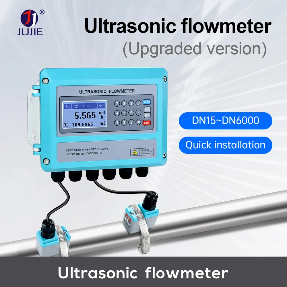 Digital-Ultrasonic-Liquid-Flow-Meter-Portable-Ultrasonic-Flowmeter ...