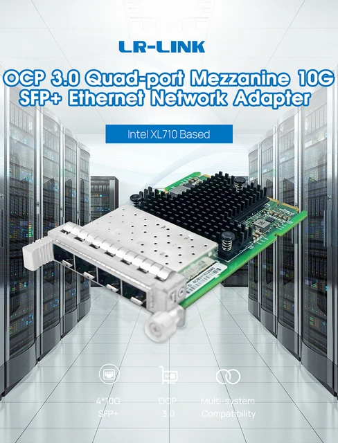 LR-LINK 3007PF OCP Quad-port Mezzanine 10Gb Network Card, 57% OFF