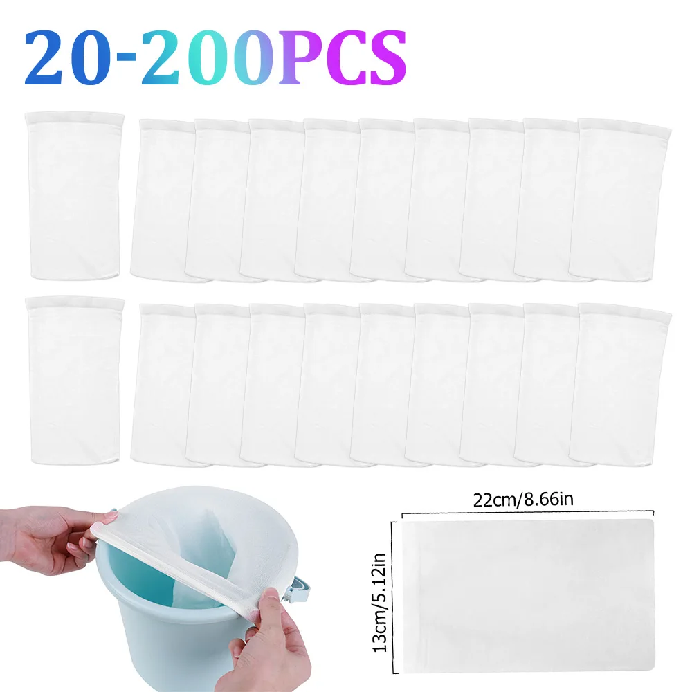 20 200pcs Filter Storage Pool Skimmer Socks Nylon Swimming Pool ...
