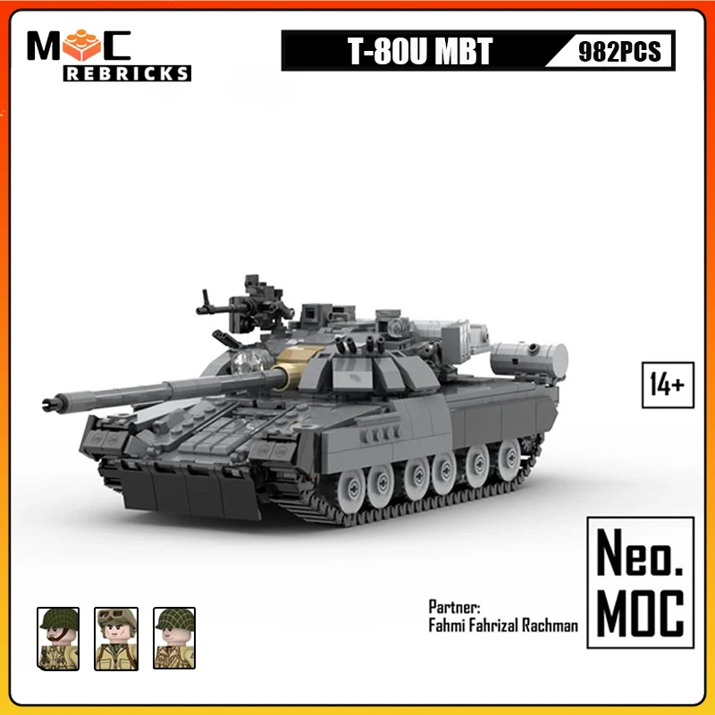 Military-Battle-Series-Russion-Army-T-80U-Main-Battle-Tank-MOC-Building ...