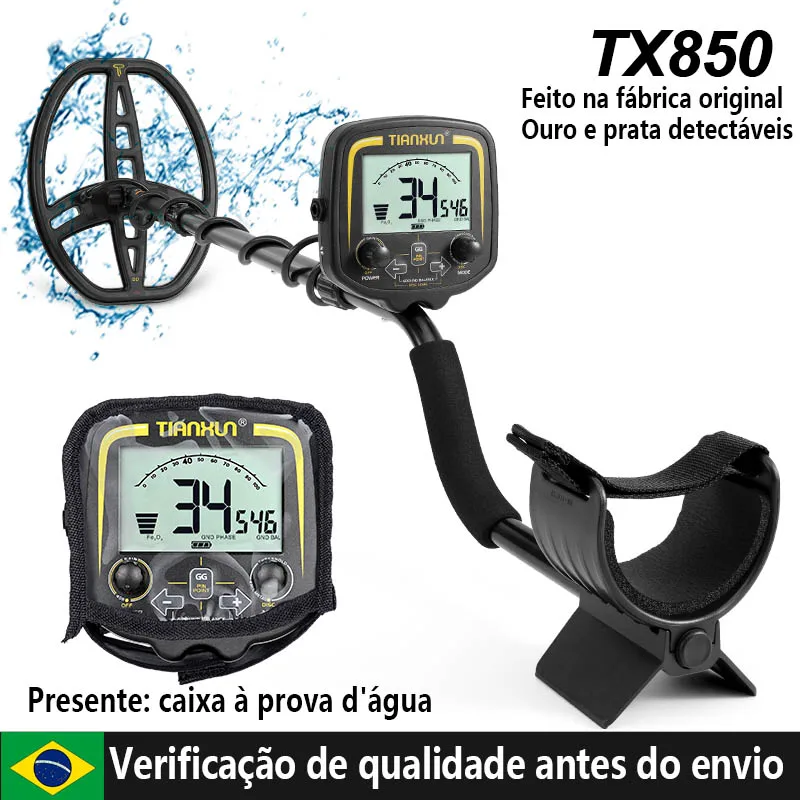 Detector de metais tx850 profundidade subterrânea profissional 2.5m ...