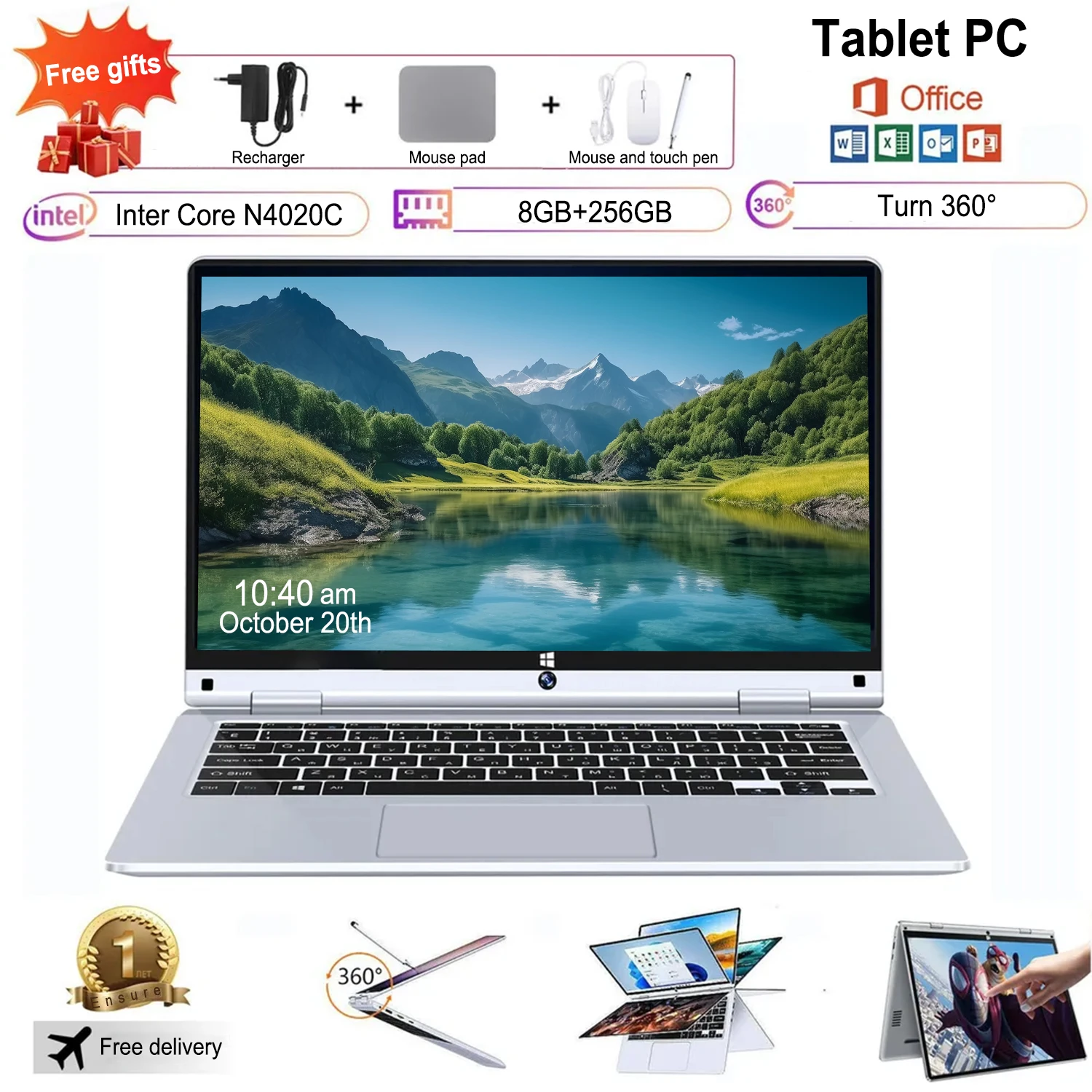 11-6-Inch-Laptop-8GB-Ram-256GB-Rom-Windows-11-Notebook-Pc-Gamer-N4020 ...