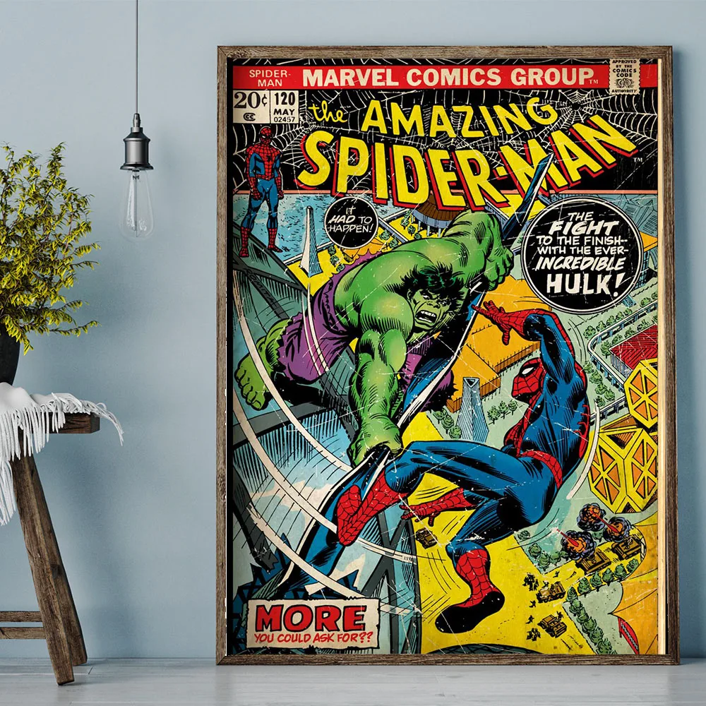 Vintage Spiderman Poster