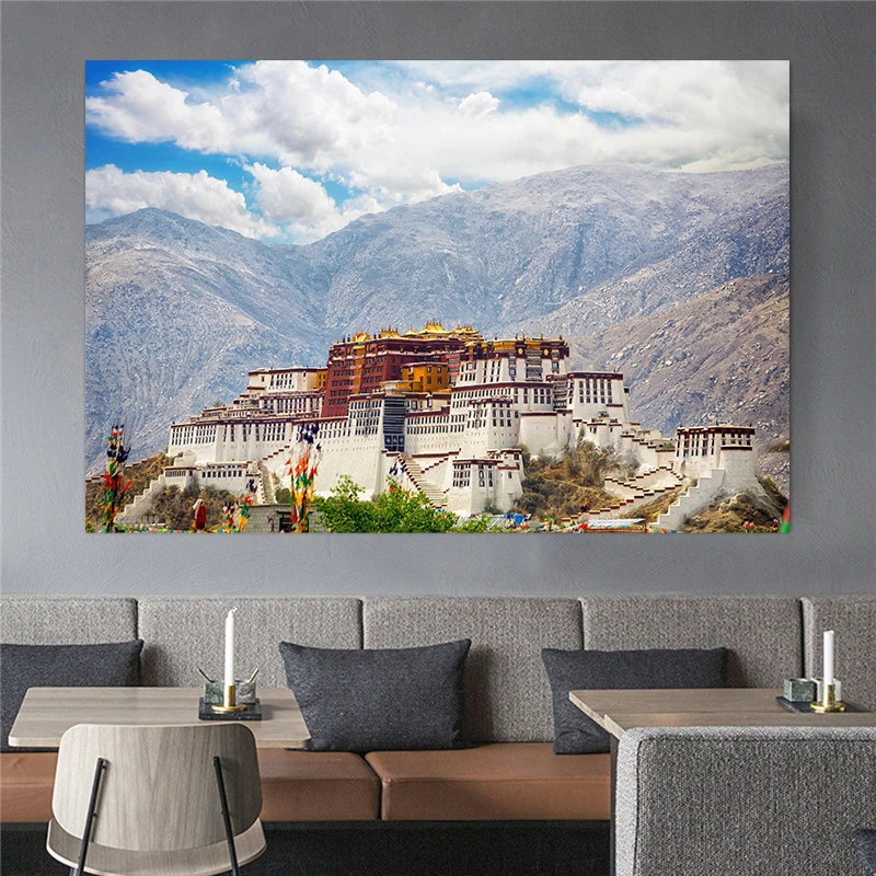 Tibet Landscape | Tibet Paintings | Poster Tibet | Picture Posters ...