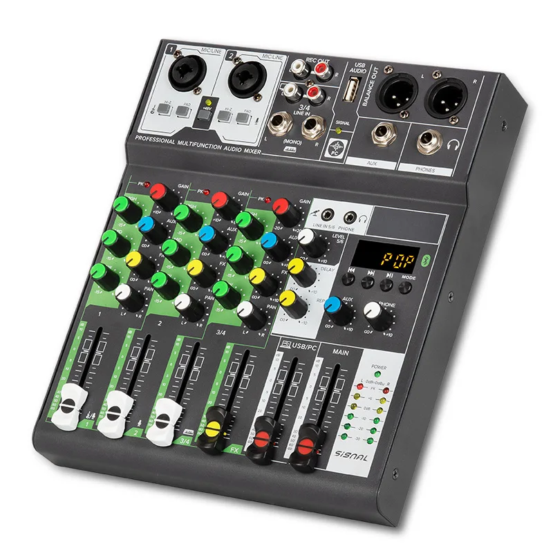 4-Channel-Audio-Mixer-Portable-Mini-Sound-Mixer-Console-with-USB ...