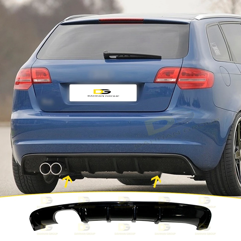 A3 8P 2003 - 2010 Rieger Style Rear Diffuser Splitter Lip Spoiler Left ...