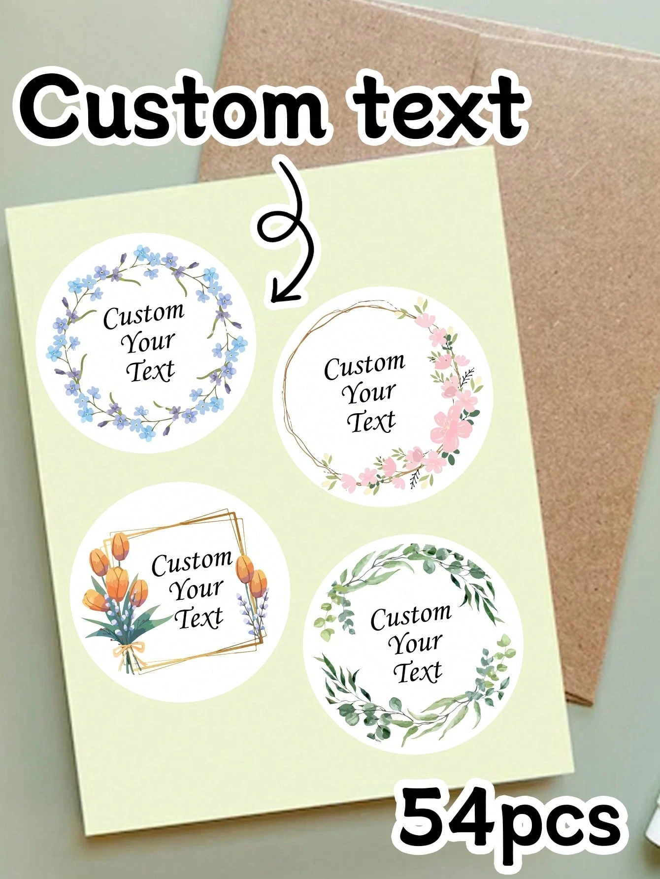 Pegatinas de coronas con texto personalizado • Etiquetas personalizadas ...