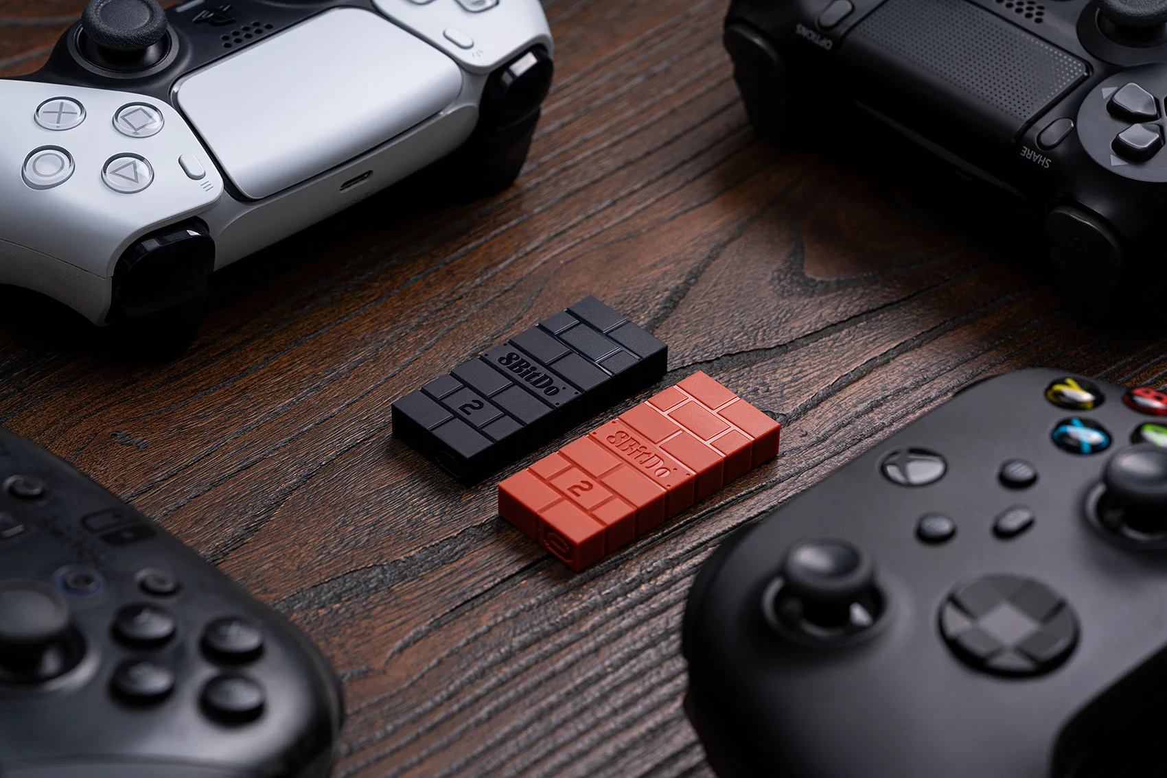 8bitdo-adaptador Bluetooth inalámbrico USB 2 para PC, Mac, Raspberry Pi ...