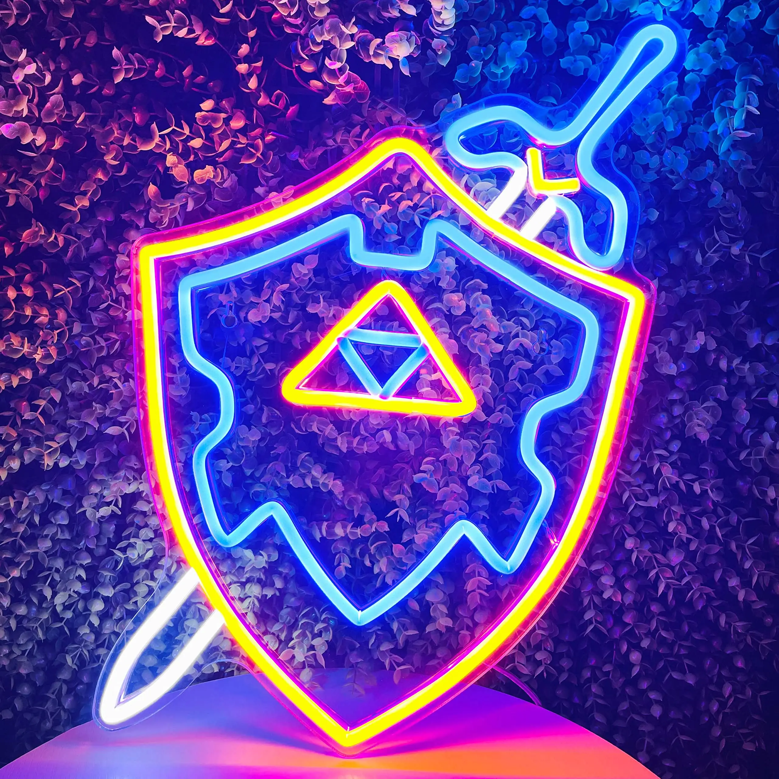 Neon Sign Sword & Shield LED Sign Master Sword LED Neon Light Cool Game ...
