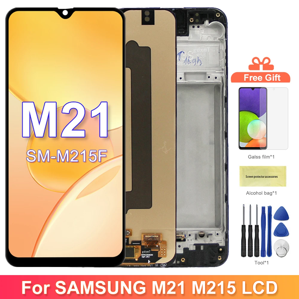 6.4'' Super AMOLED M21 Display, for Samsung Galaxy M21 M215 M215F M215F ...