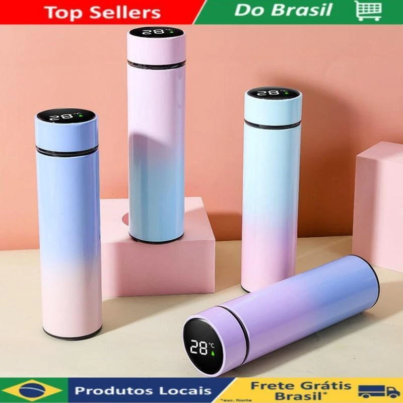 500ML Thermic Bottle With Sensor Led Display For Temperature/500ml ...