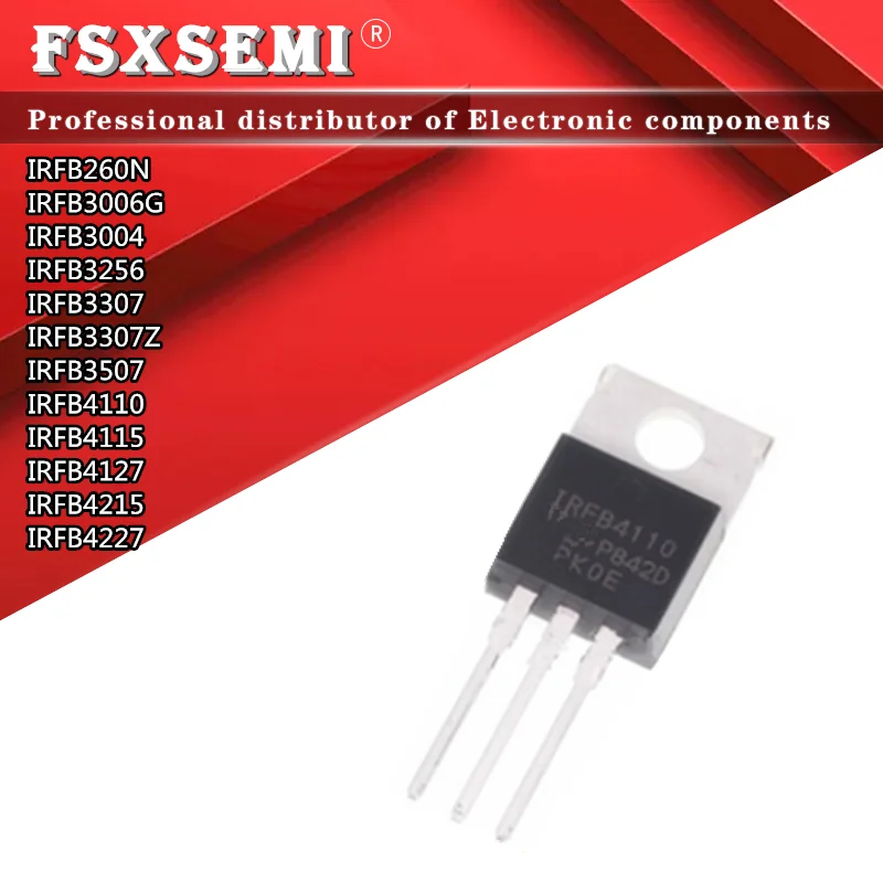 10pcs IRFB260N IRFB3006G IRFB3004 IRFB3256 IRFB3307 IRFB3307Z FB3307Z ...
