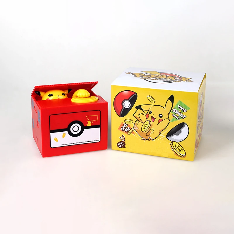Pokemon Anime Piggy Bank Pikachu Electronic Money Box Action Figure ...