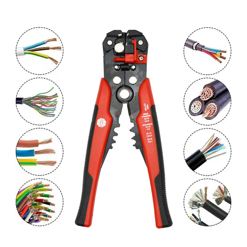 Professional-Electrician-Wire-Tool-Cable-Wire-Stripper-Cutter-Crimper ...