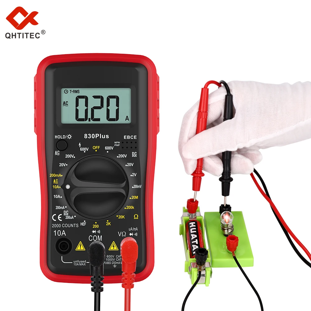 QHTITEC-Digital-Multimeter-Handheld-LCD-Backlight-Portable-AC-DC ...