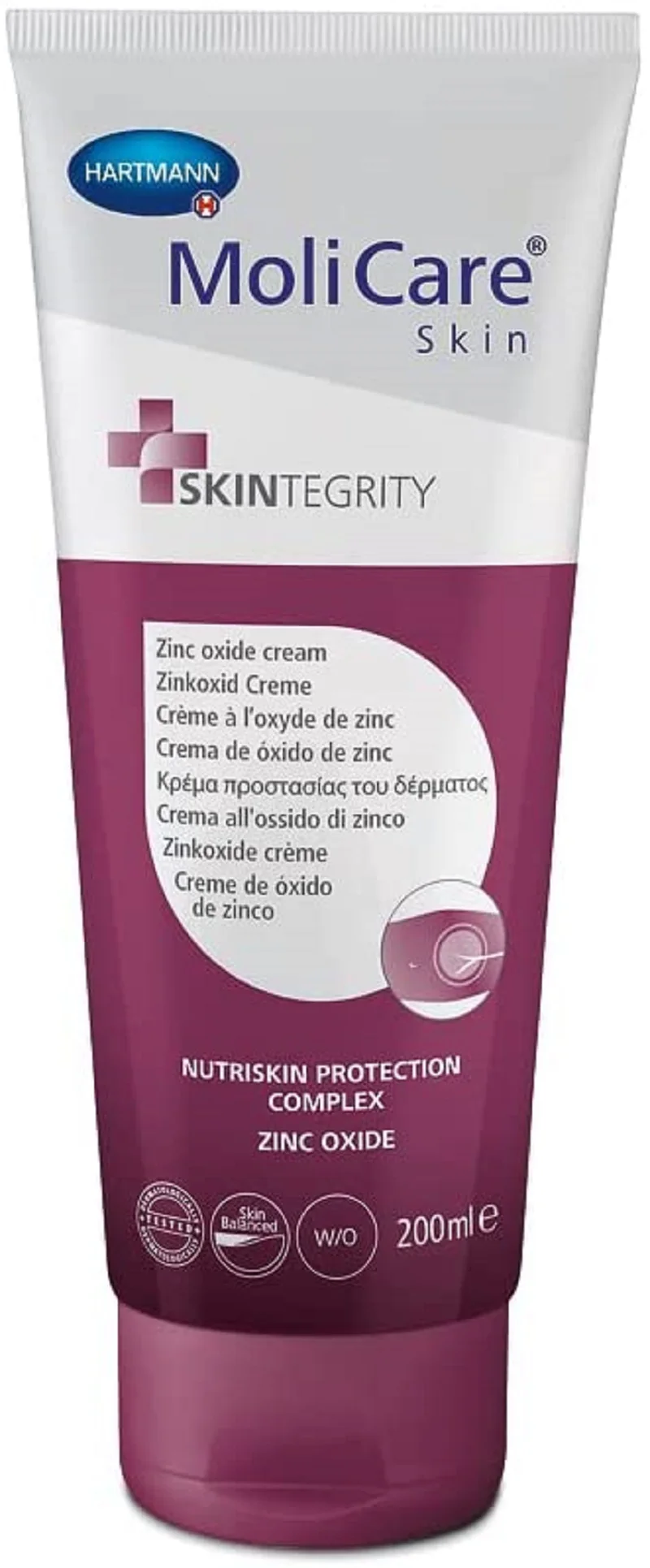 Hartmann MoliCare Skin Crema con Óxido de Zinc 200 ml,Protección para ...