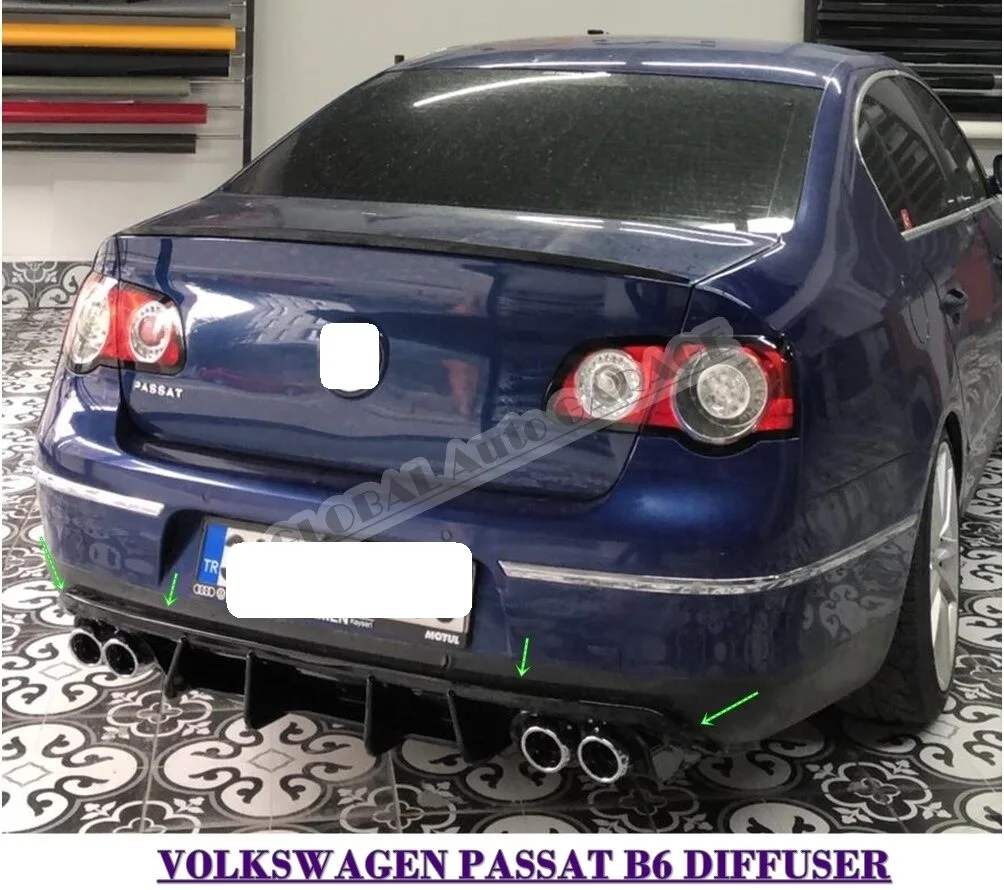 For-Volkswagen-Passat-B6-Diffuser-2005-2006-2007-2008-2009-2010-Rear ...