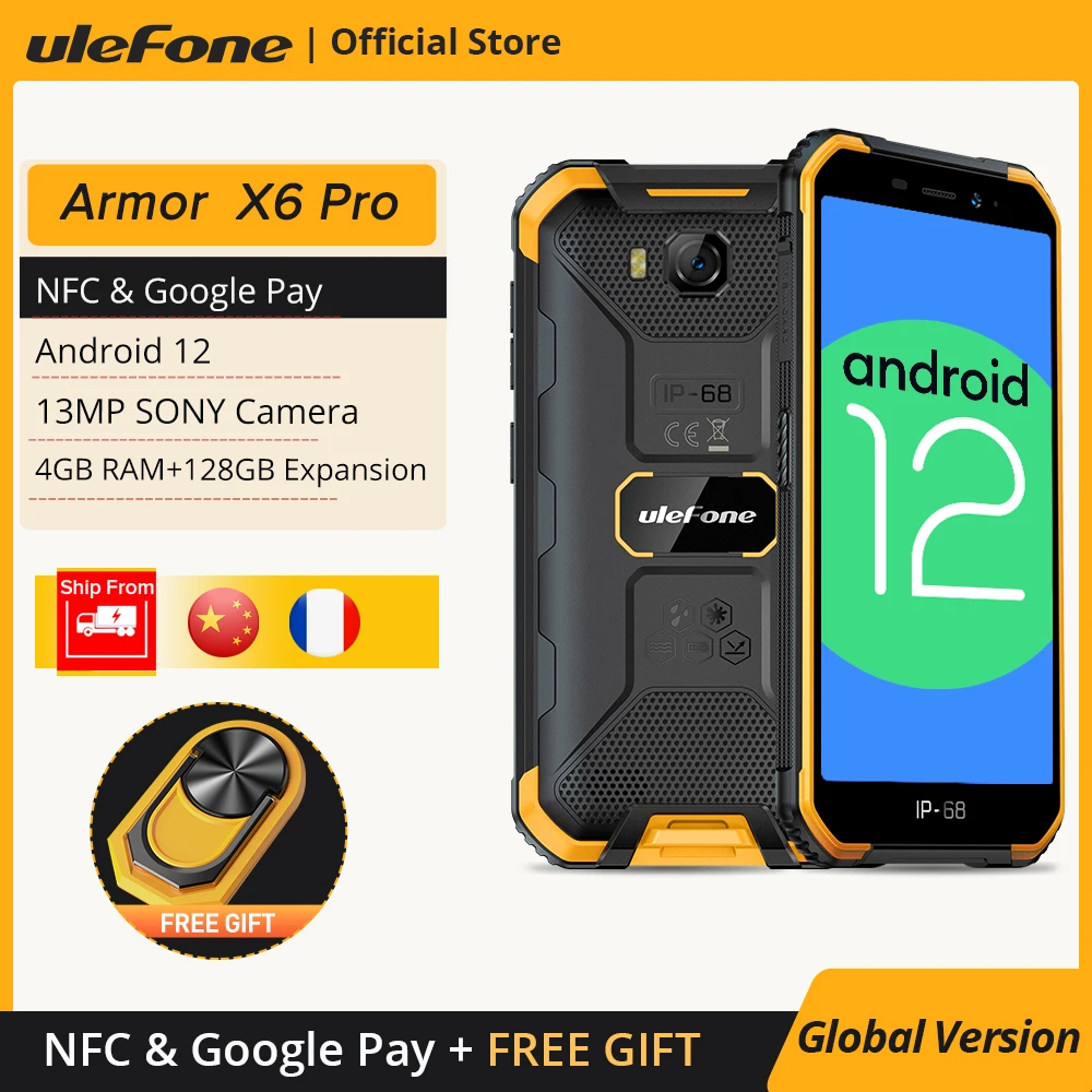 Ulefone teléfono inteligente Armor X6 Pro, resistente al agua, Android ...