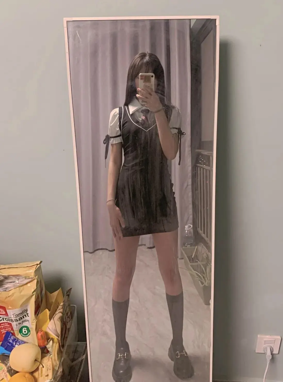 Korean Preppy Style Black Vest Dress - Kawaii Fashion Shop | Cute Asian ...