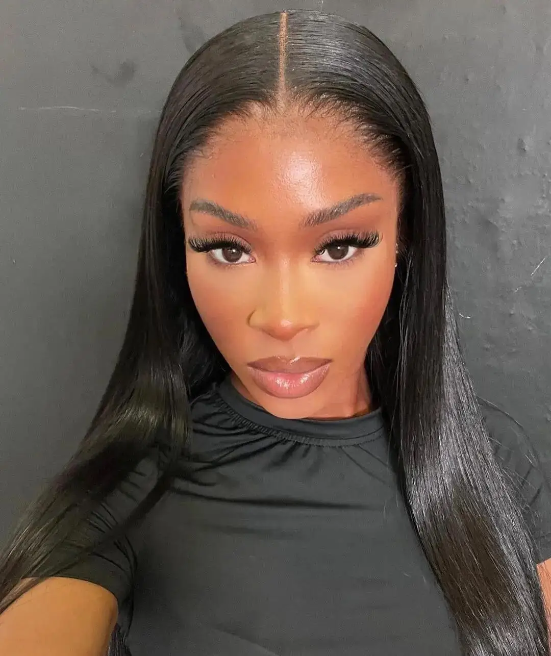 Lemoda 13X6 Lace Frontal Wigs Human Hair Transparent Lace Straight Lon ...