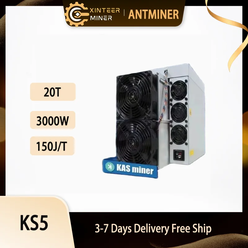 BITMAIN-Antminer KS5 Air-cooling Miner com PSU, KAS5pro 21T Kaspa Miner ...