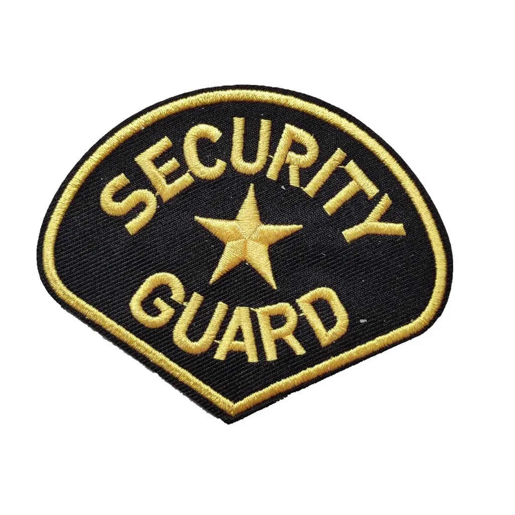 YELLOW-SECURITY-GUARD-FAN-Embroidery-iron-on-patch-Decoration ...