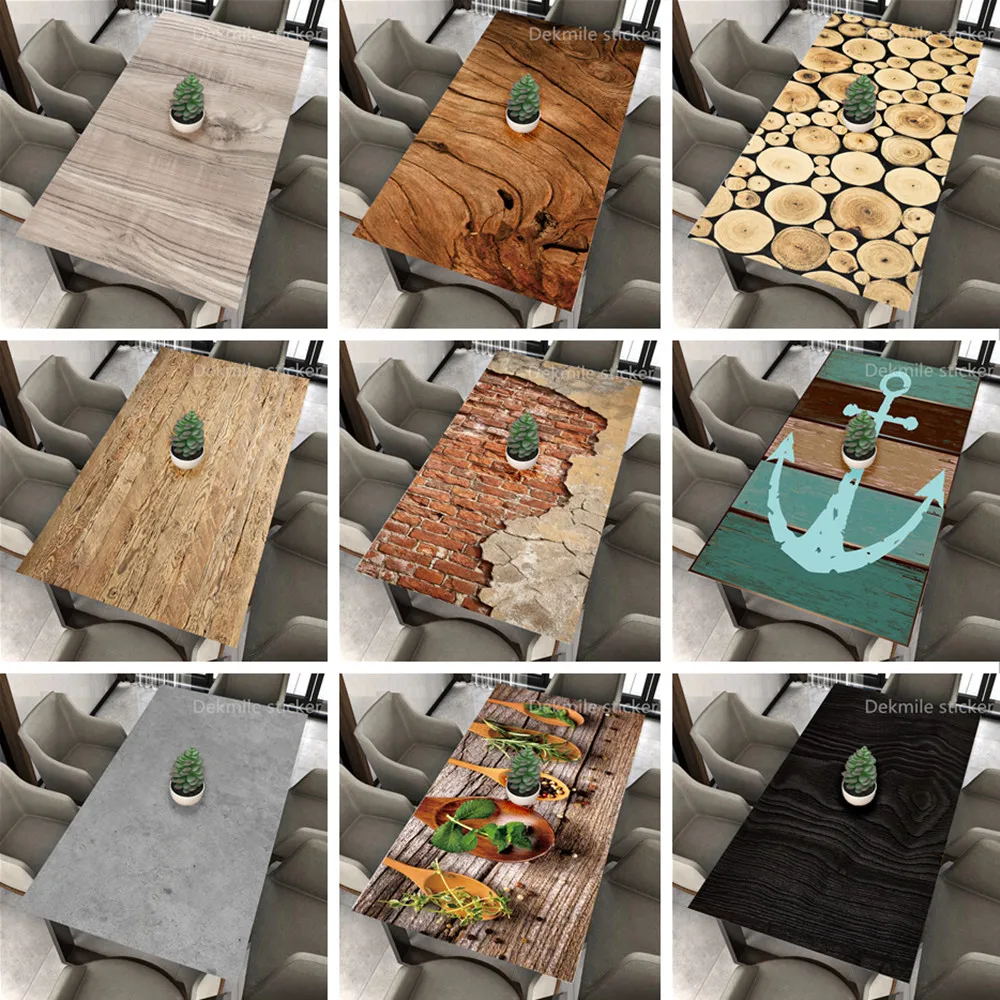 Wood-Grain-Desk-Decals-Home-Decor-Furniture-Vinyl-Wrap-Waterproof-Wall ...