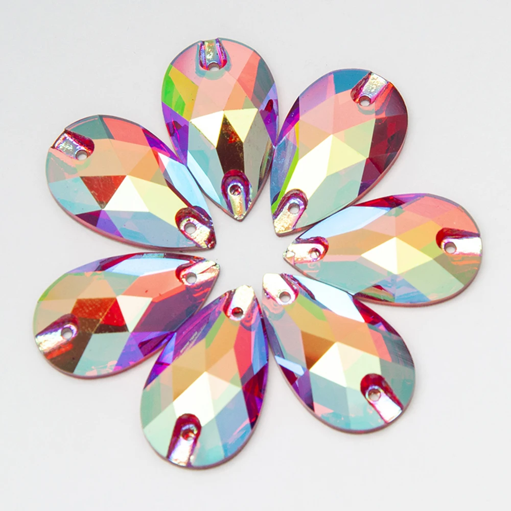 Crystals Rhinestones | Crystals Sew Siam Ab | Rhinestone Applique ...