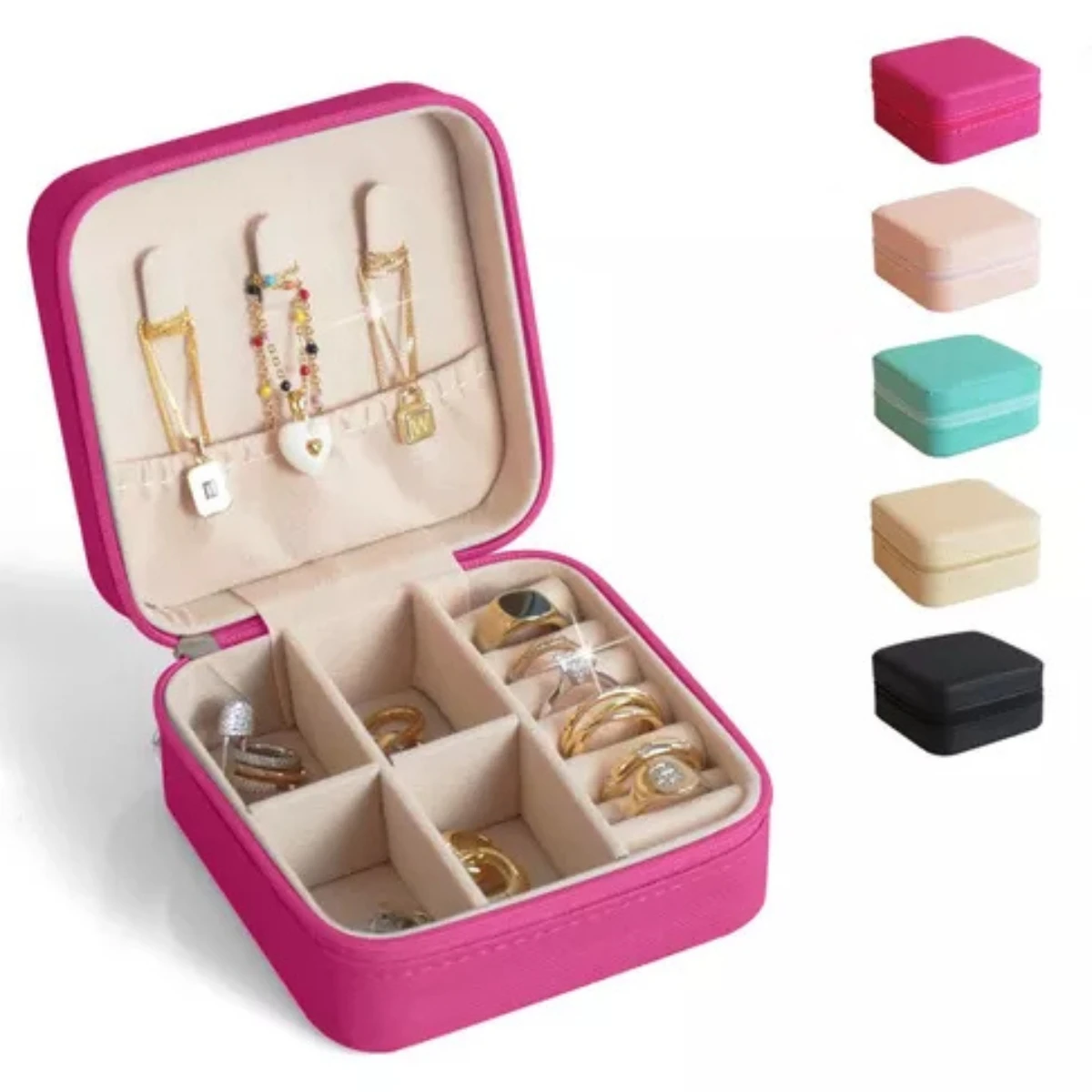 Mini Jewelry Box Organizer Travel Accessories A0982 - AliExpress 36