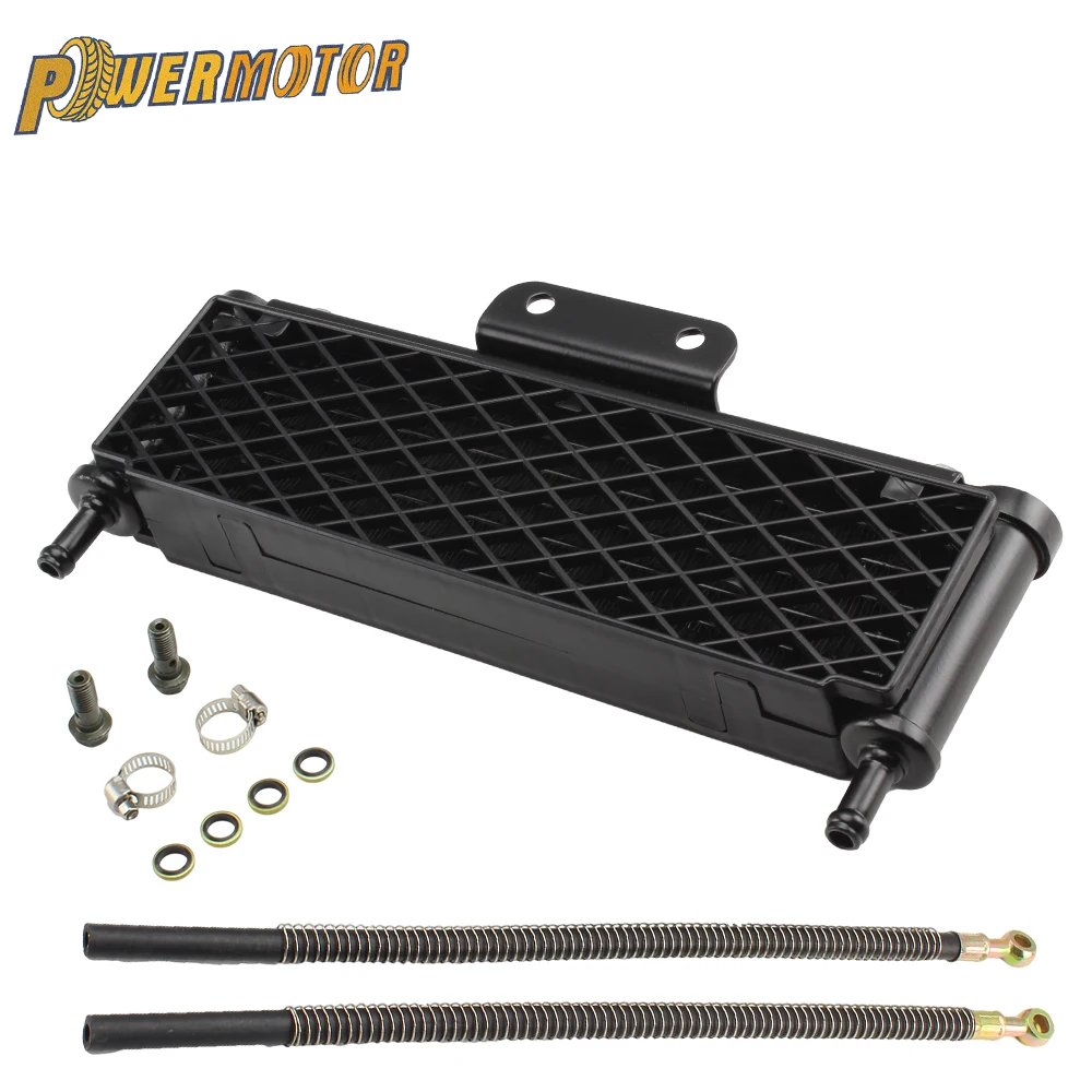 Motorcycle Oil Radiator Water Cooler Kit Universal for Kawasaki Honda ...