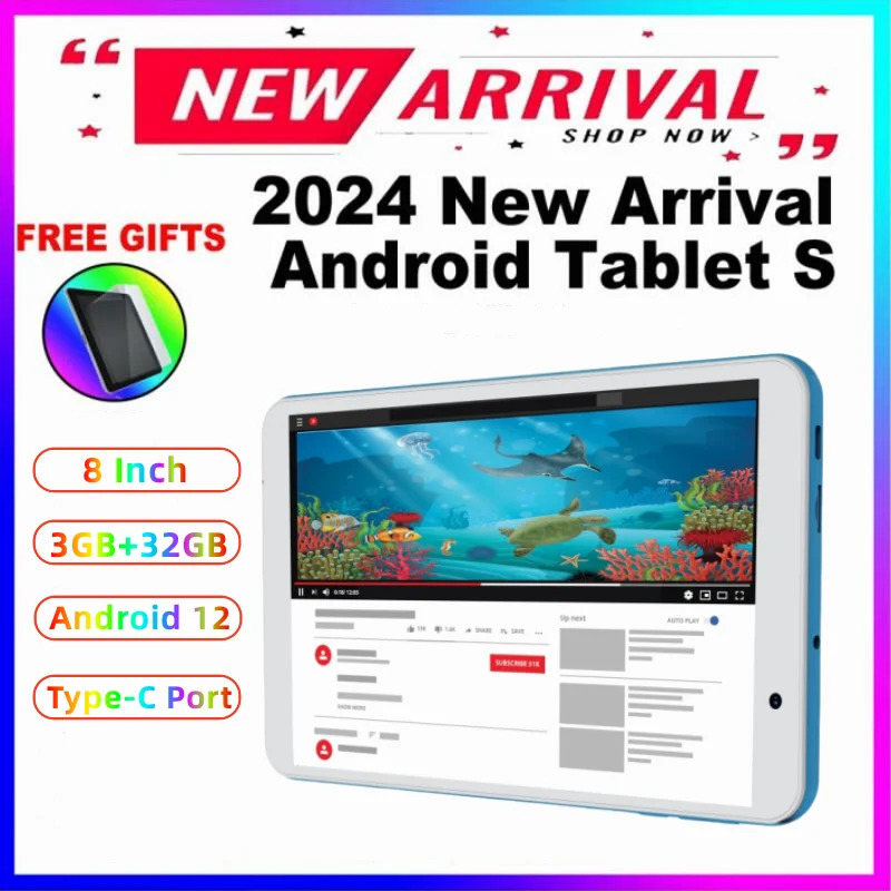 8-1-Inch-Android-12-RK3566-Tablet-PC-Quad-Core-3GB-RAM-32GB-ROM-Dual ...