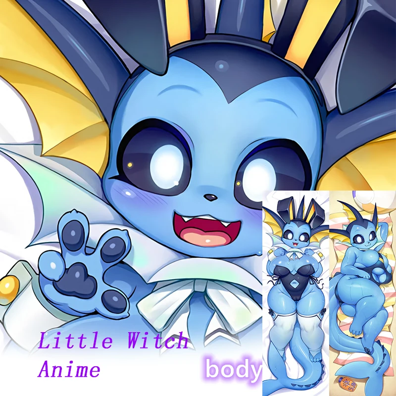 Dakimakura Anime Vaporeon Double Sided Print Life Size Body Pillow