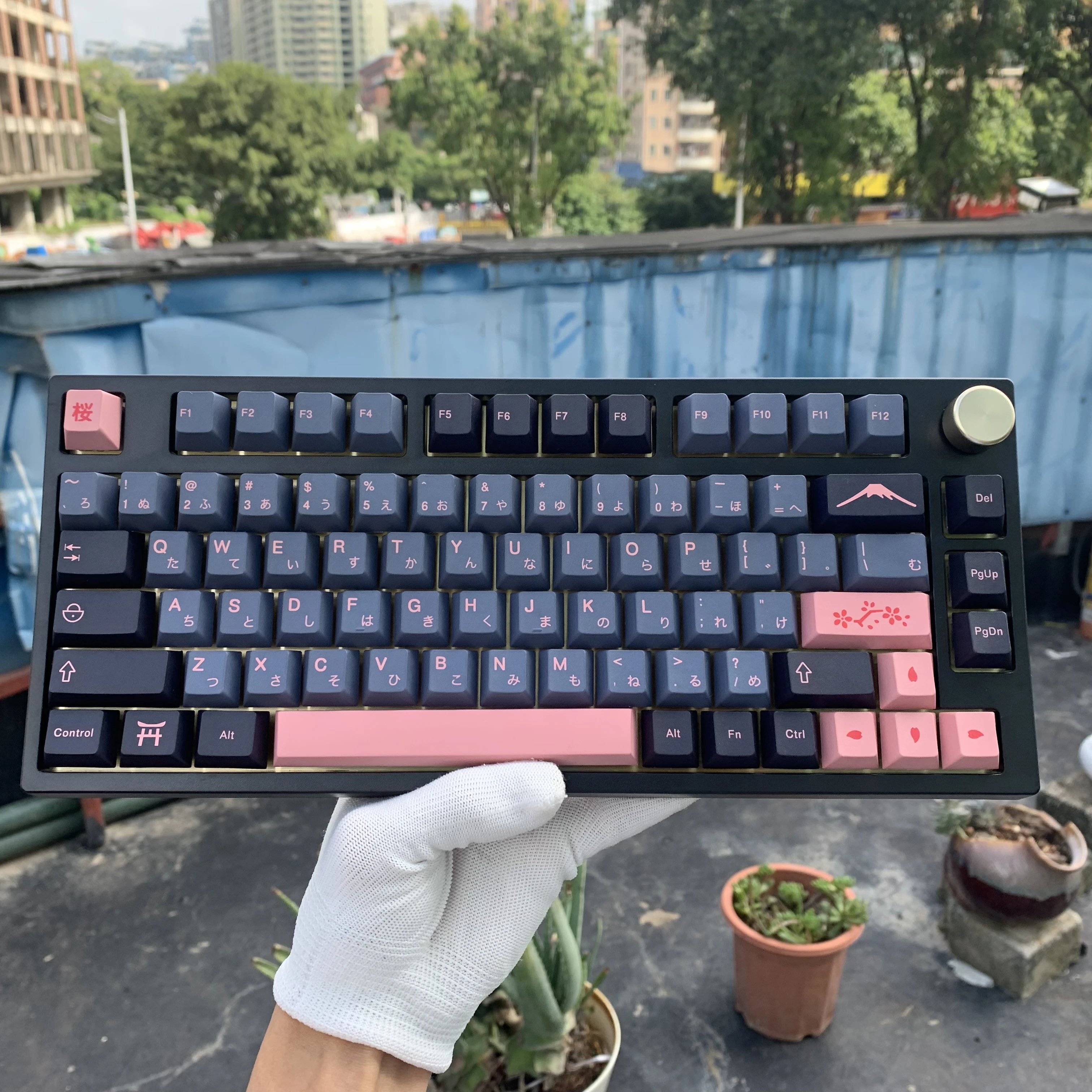 Клавиатура MATHEW TECH MK80 с функцией ночной сакуры, 75% клавиатура ...