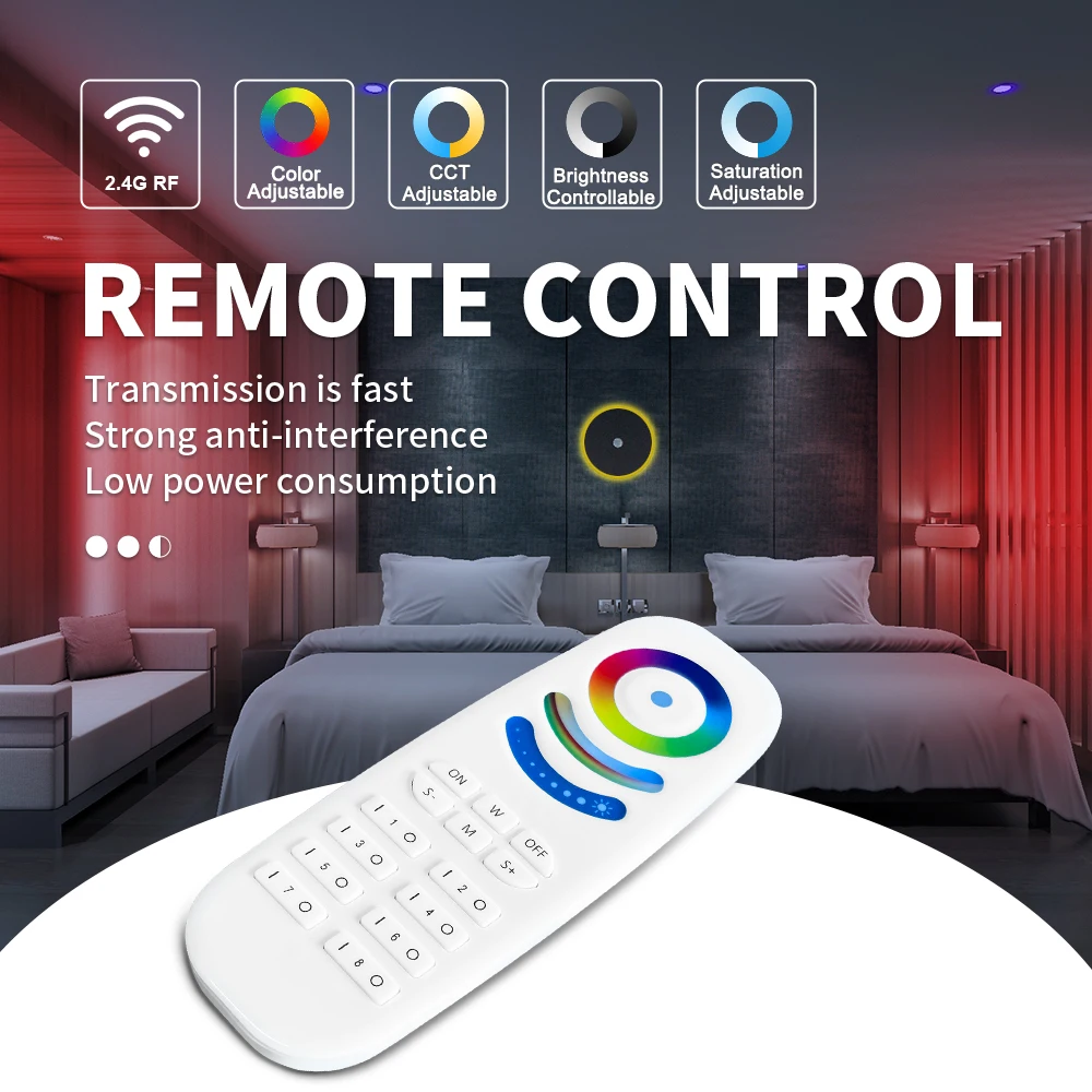GLEDOPTO-2-4G-RF-Remote-8-Zone-Group-Control-RGB-CCT-Brightness ...