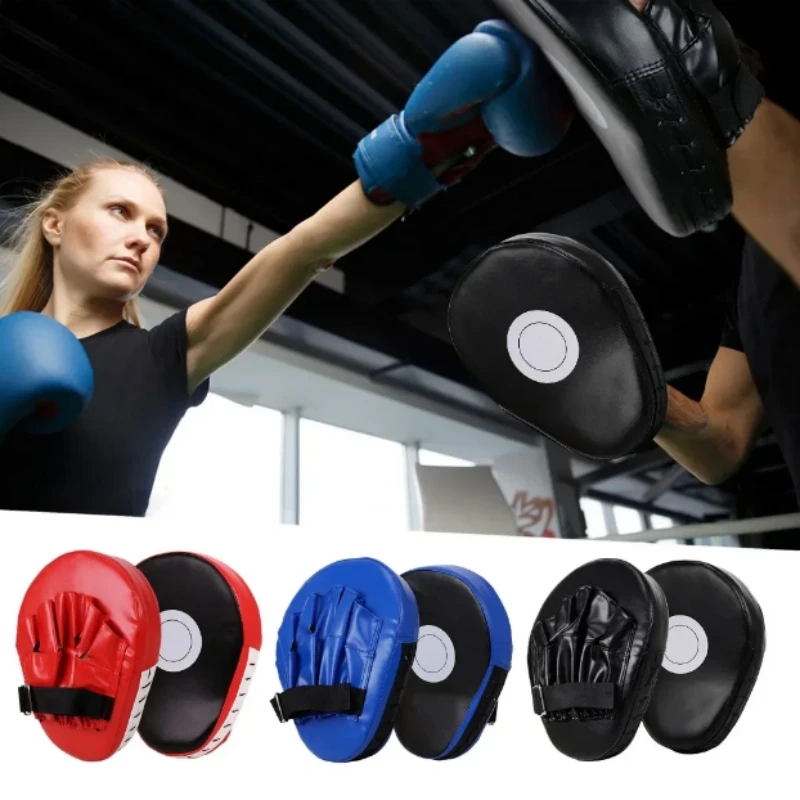 Kick-Boxing-Gloves-Pad-Punch-Leather-Target-Bag-for-Adults-Kids-MMA ...