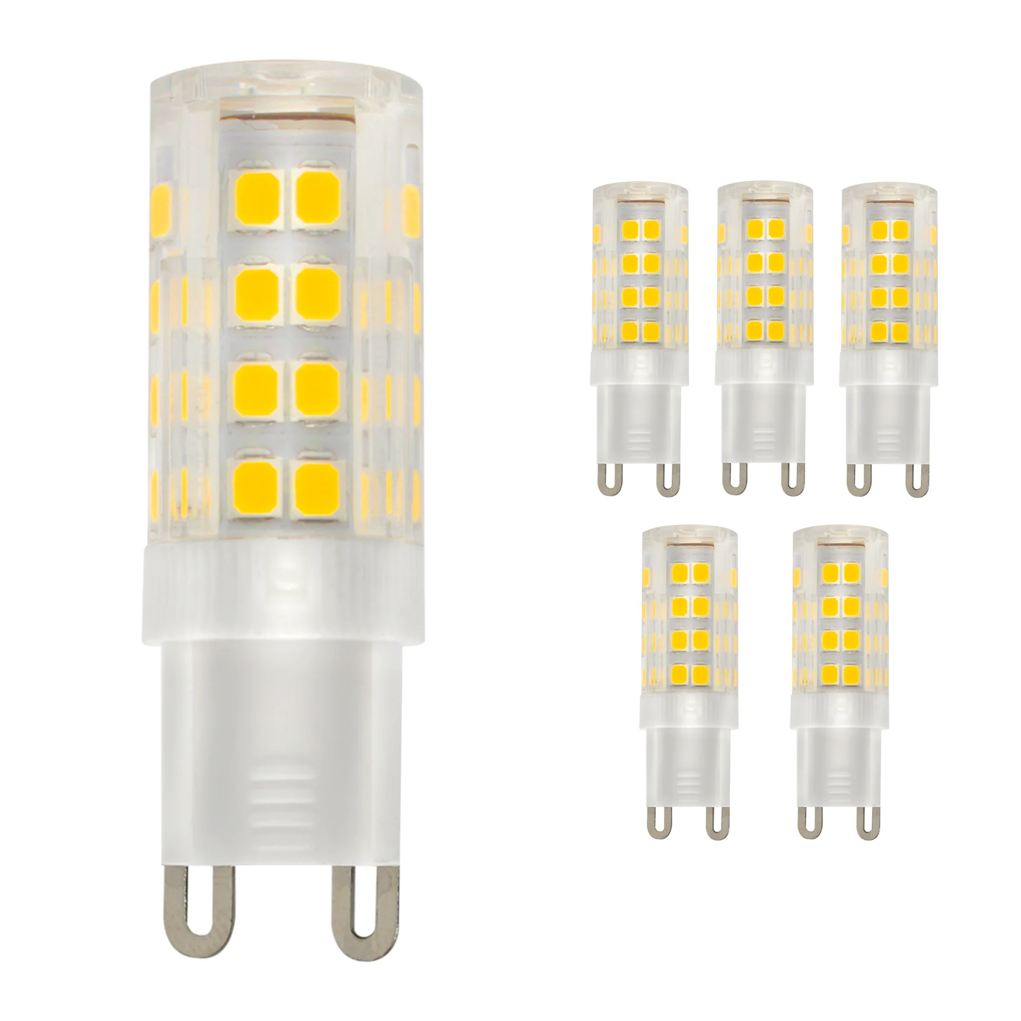Kit 6 Lâmpadas Led G9 Halopim 7w Bivolt Luz Branco Quente| | - AliExpress