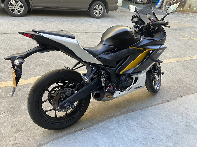 Exhaust Pipe For Yamaha R3 stainless steel carbon fiber| | - AliExpress