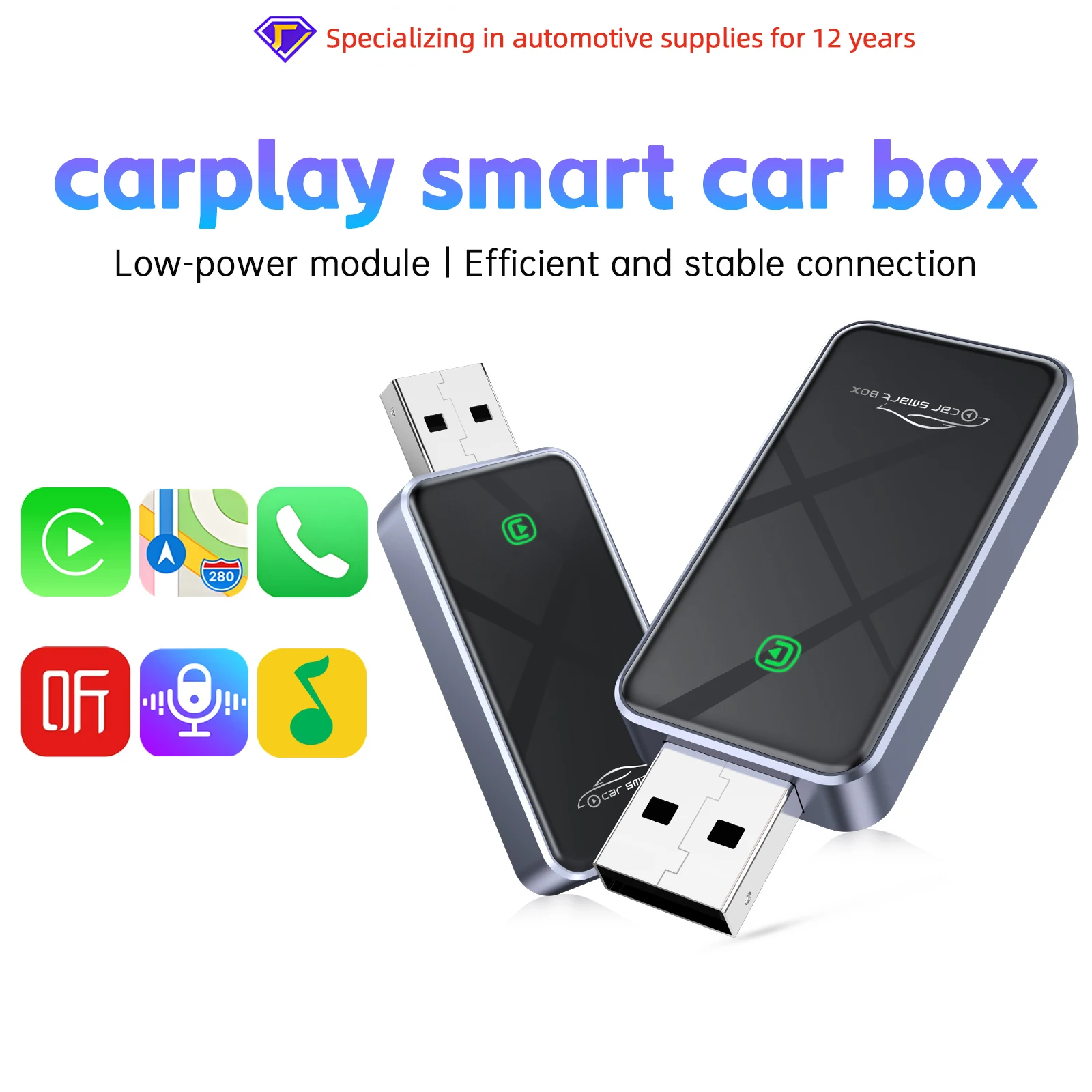 Wireless-Carplay-Aapter-For-IPhone-USB-Flash-Drive-Mini-Car-Navigation ...