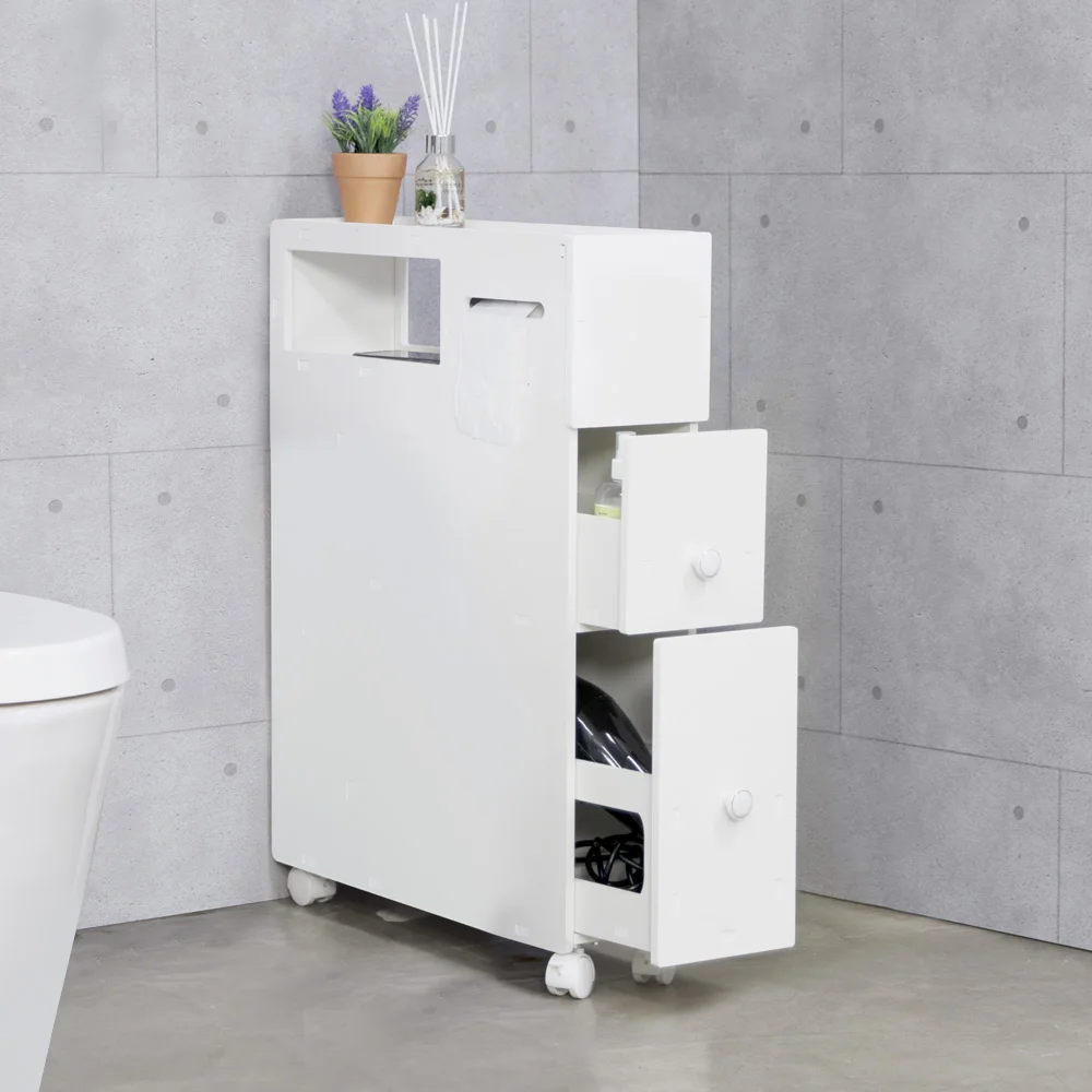 Bathroom-niche-170-waterproof-tissue-storage-box-moving-box-wheeled ...