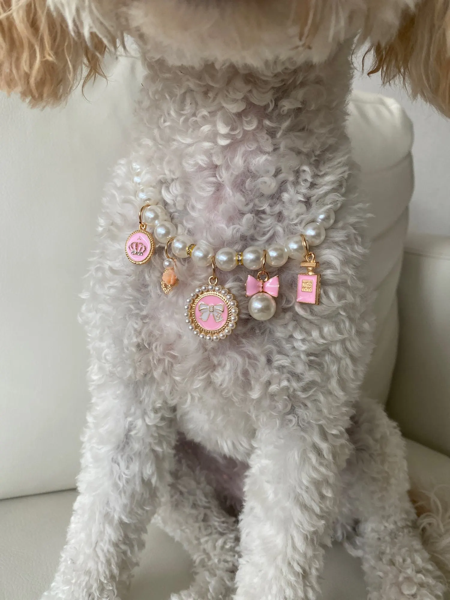Dog Pearl Necklace – Sweet, Cute Princess Style – DogMega.Com
